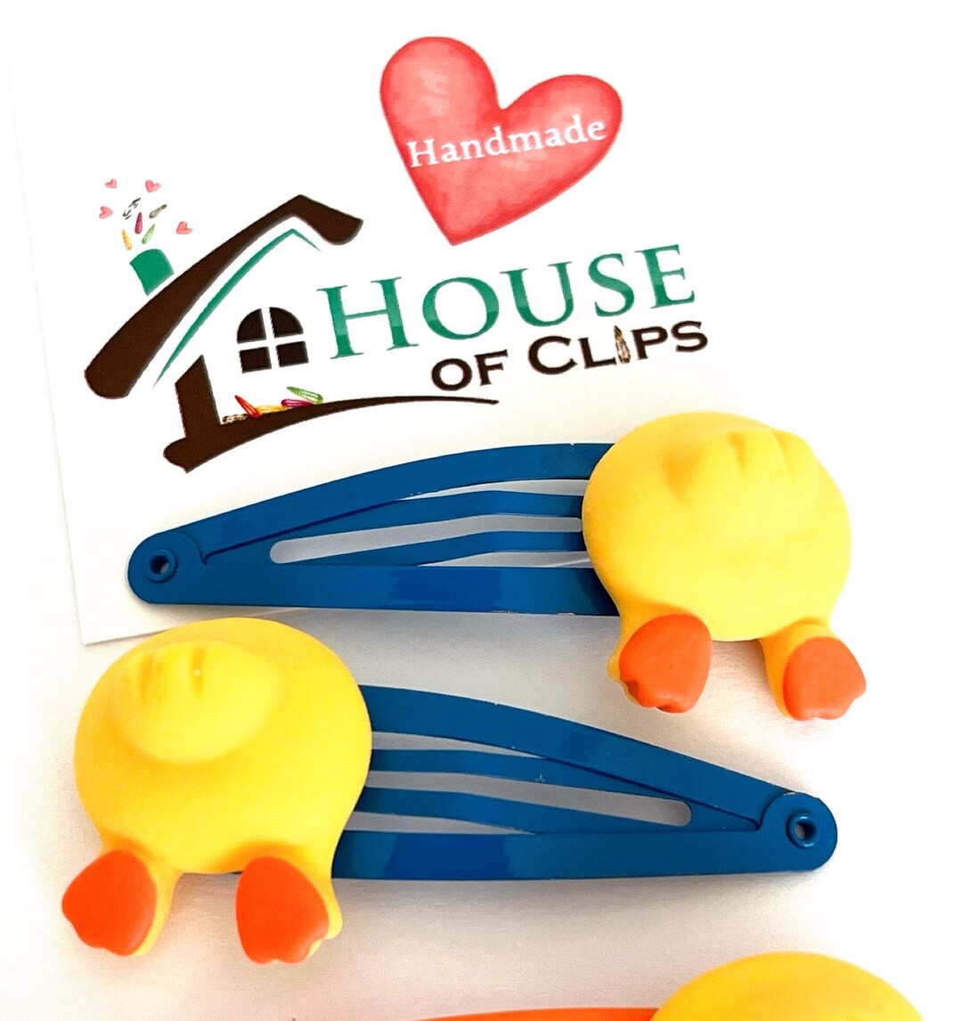 Ducky Bum Bum Hair Clips X2 - Duck Barrettes - Duck Non Slip Hair Clips ...
