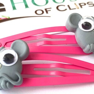 Boggle-eyed Mice Hair Clips X2 - Mouse Hair Clips - Cute Mice Hair ...