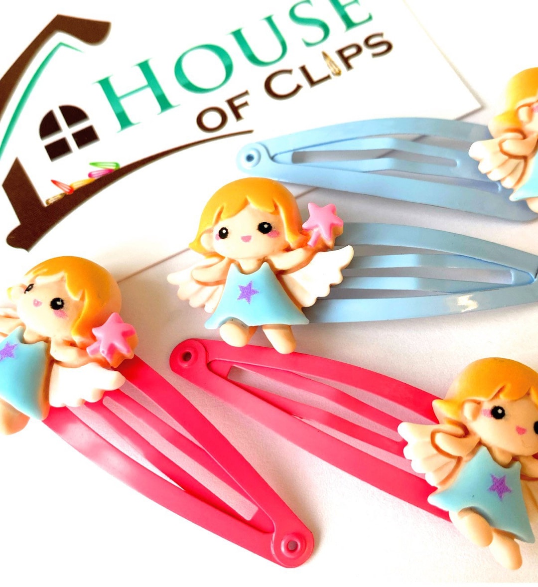 Tooth Fairy Hair Clips X2 - Fairy Hair Clips - Tooth Fairy Barrettes ...