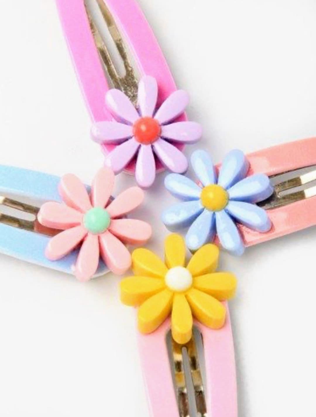 Daisy Hair Clips X2 - Non-slip Hair Clips - Flower Hair Clips ...