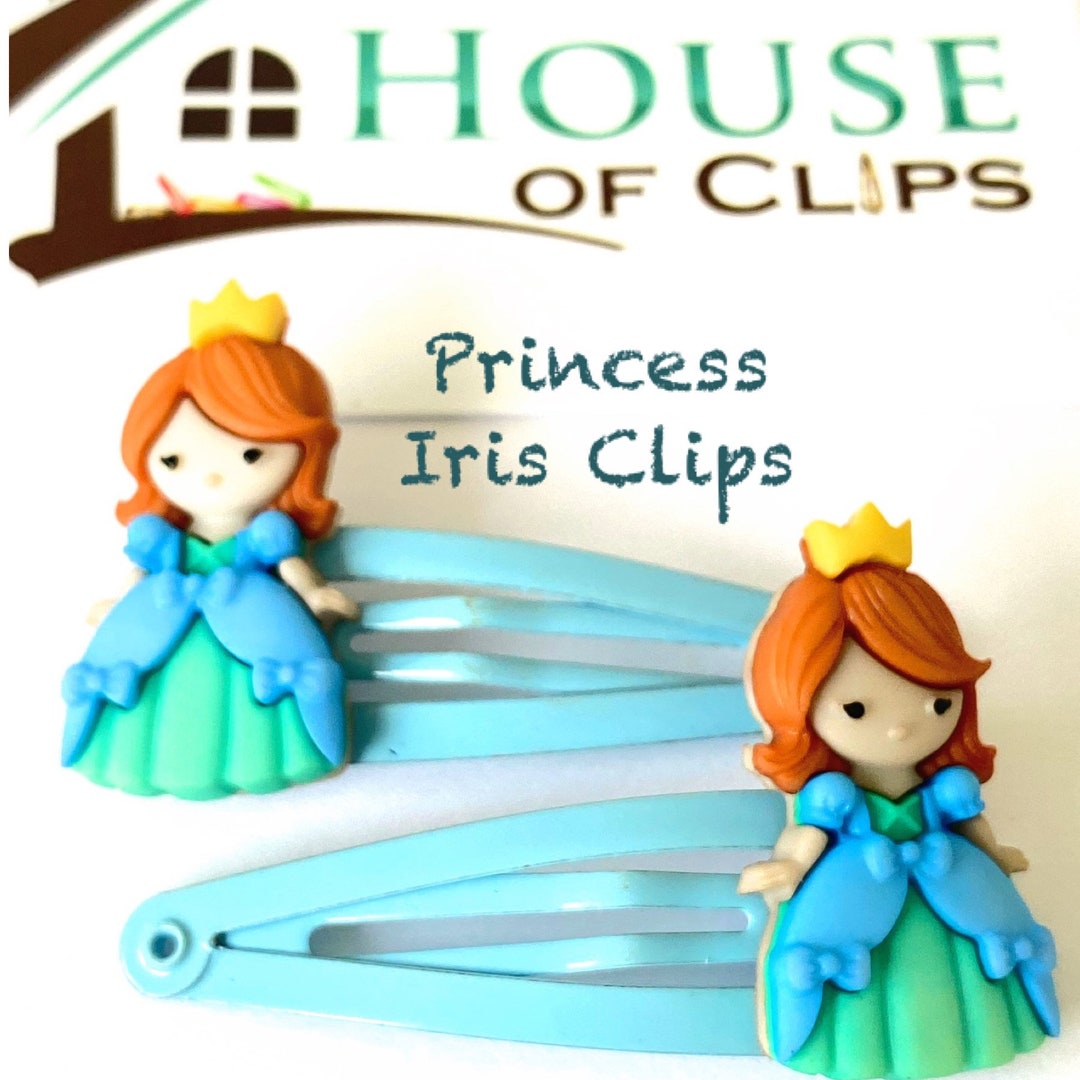 Flower Princess Hair Clips X2 Pretty Princess Hair Clips Gift for ...