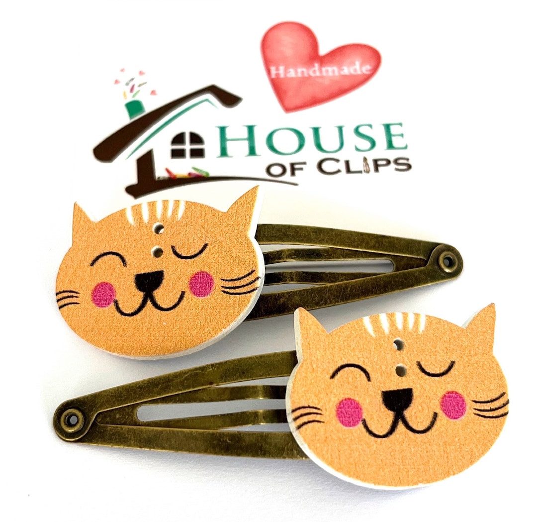 Victorian Hair Clip Collection Celia Cat Hair Clips Cat Hair Snaps Cat ...