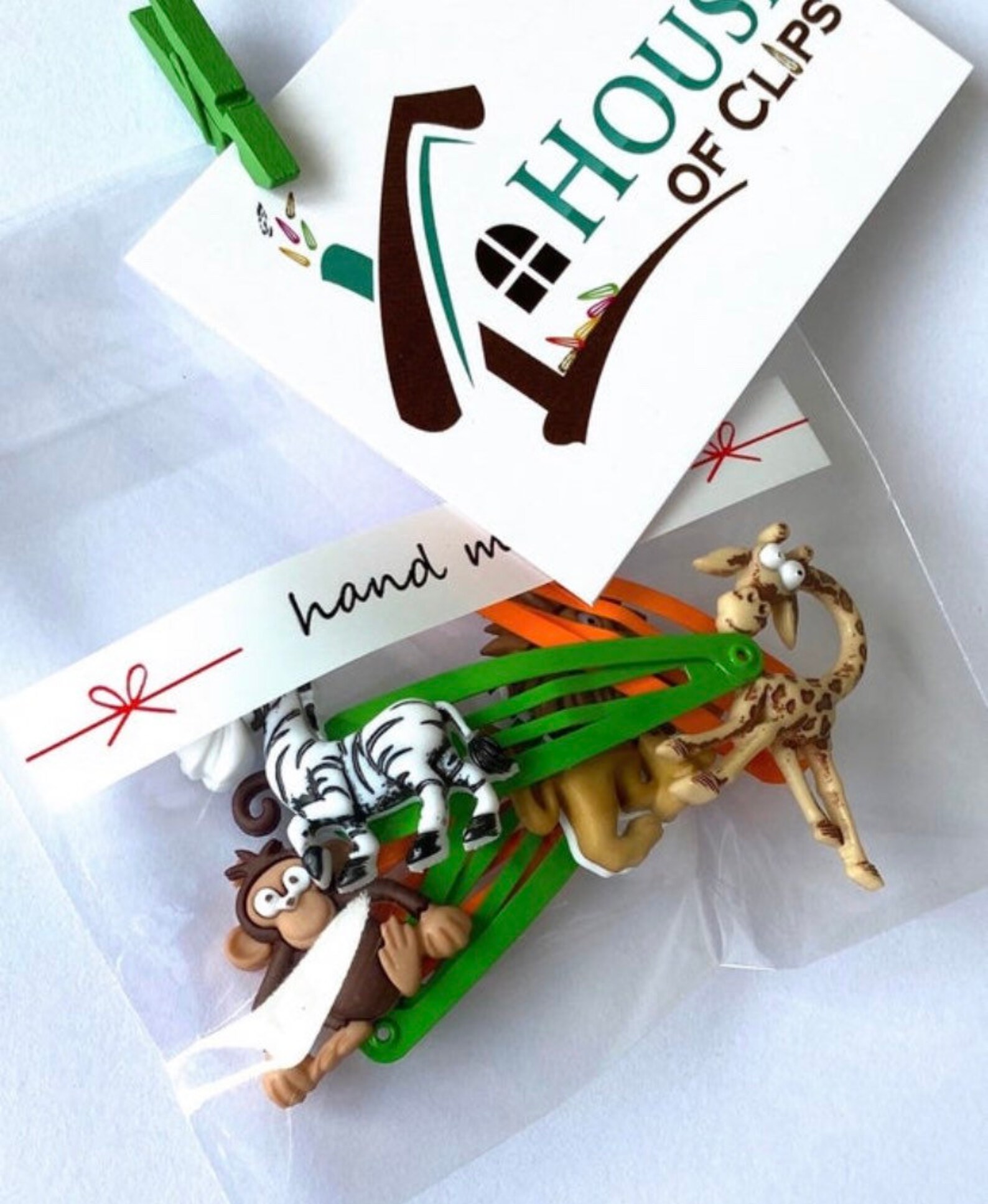 Lion Hair Clips X2 Fun Animal Hair Clips Red Non-slip Hair | Etsy