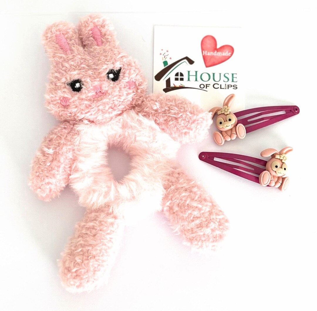 I Love You Bunny Gift Set X2 Bunny Hair Clips Rabbit Hair Band Rabbit ...