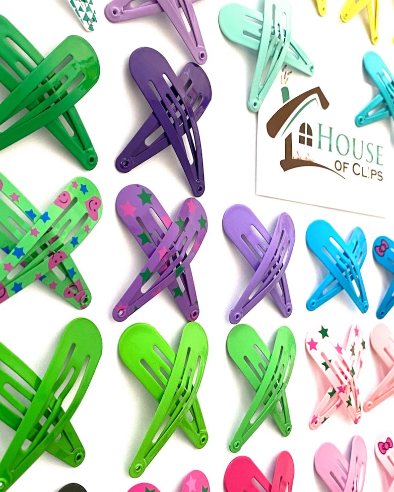 Hair Clips Various Colours X2 You Choose Hair Clips Plain | Etsy