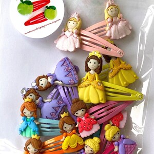 Princess Gift Set - X7 Sets of Princess Hair Clips - Gifts for A ...