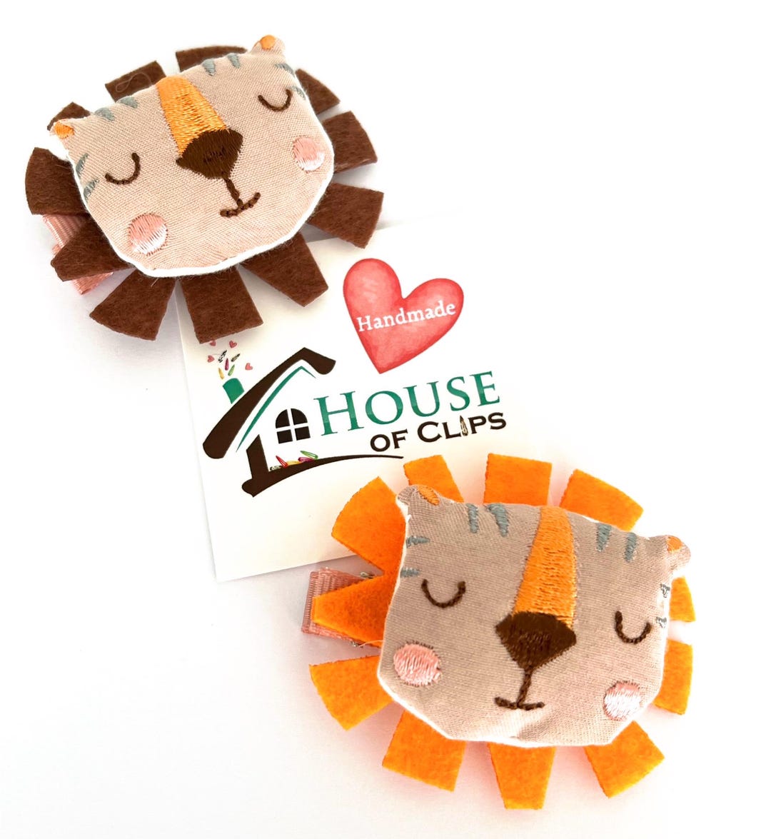 Be A Lion Hair Clips - Lion Hair Clips- Lion Hair Slides - Lion ...
