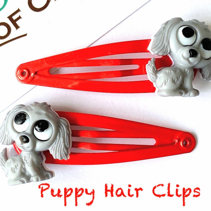 Puppy Dog Hair Clips - Etsy