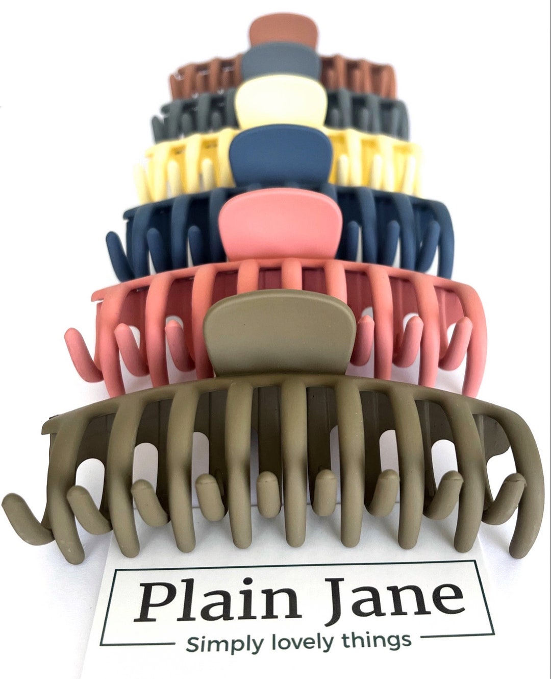 Honeysuckle Hair Claw Reimagined - Plain Jane Clip- Vintage Hair Claw ...