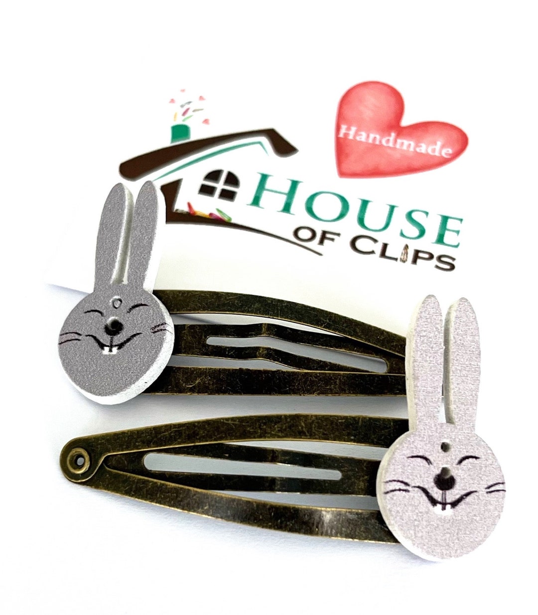 Victorian Hair Clip Collection Rhoda Rabbit Hair Clips Rabbit Hair ...