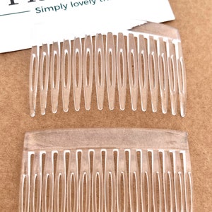 Retro 70’s Hair Combs X2 - Ladies Hair Combs - Black Hair Comb - 7cm ...