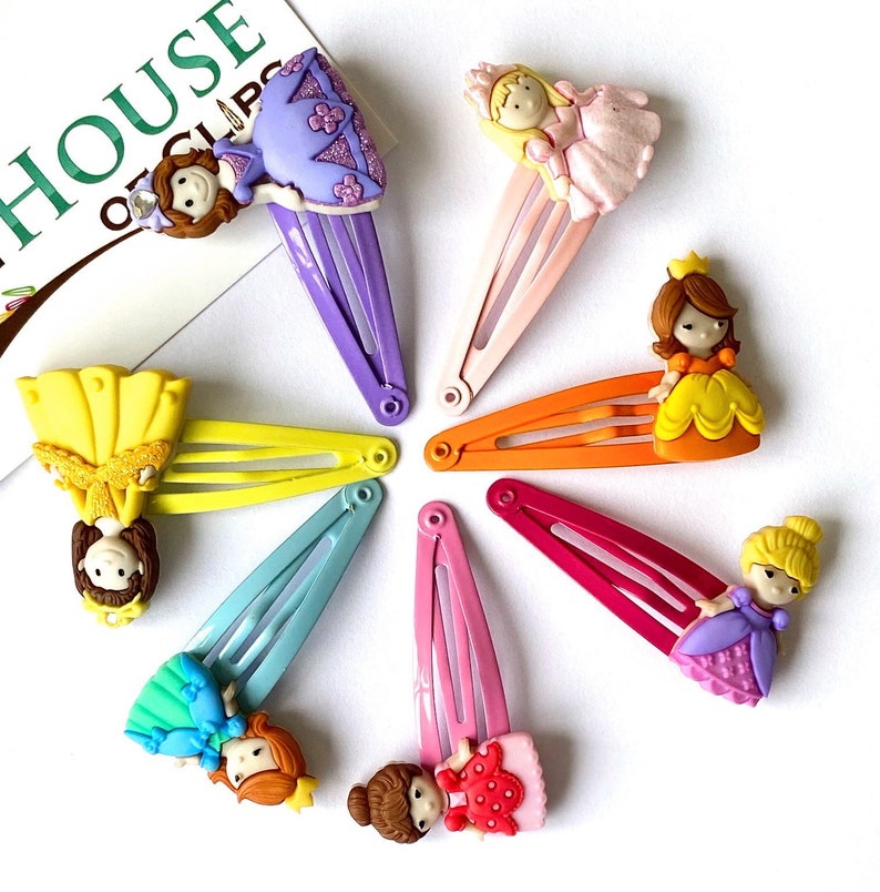 Princess Gift Set X7 Sets of Princess Hair Clips Gifts for - Etsy