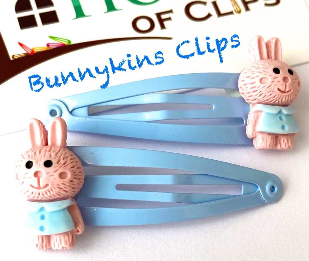 Bunnykins Clips X2 Bunny Hair Clips Easter Hair Clips Easter Gift for ...