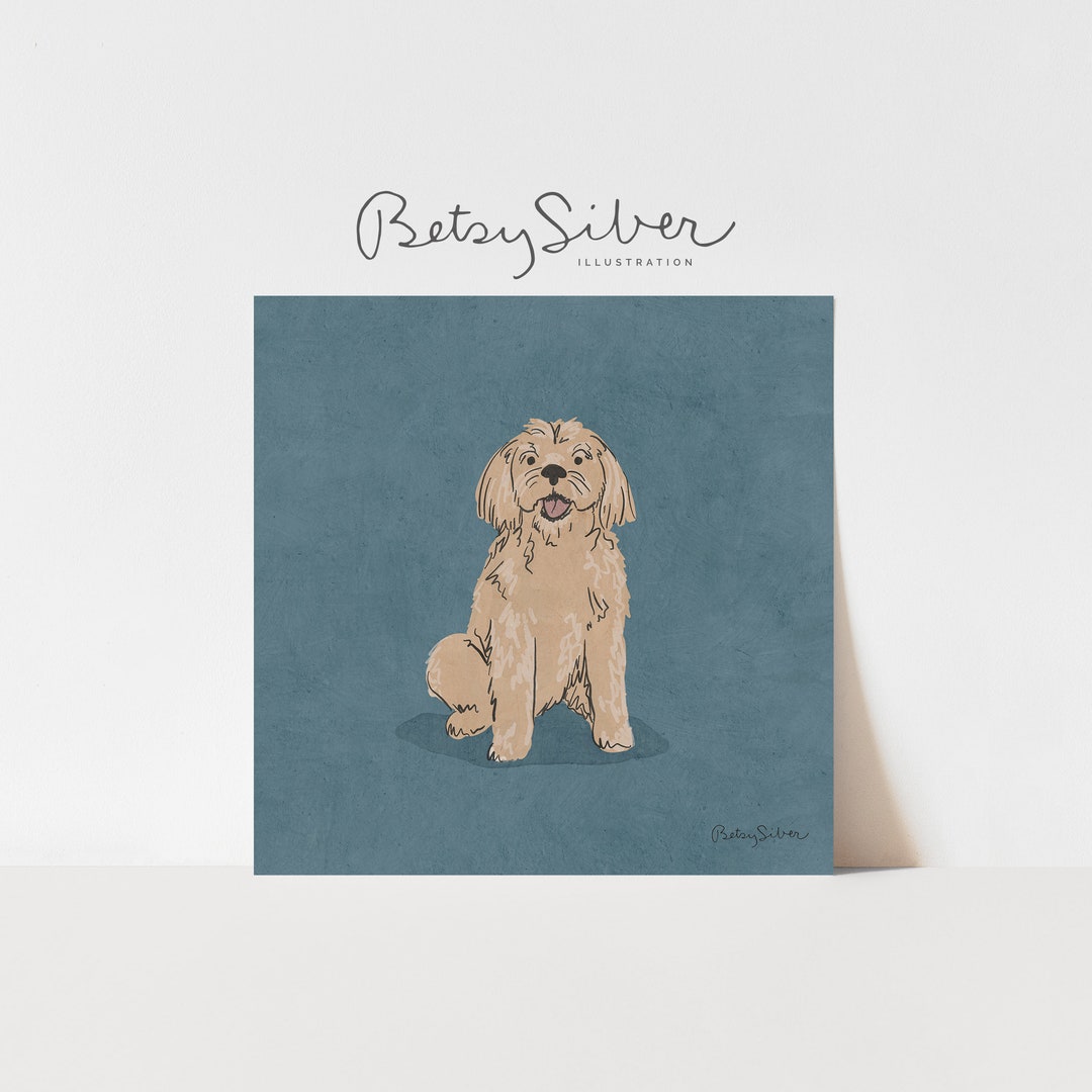 Cavapoo Art Print | Kid Room Decor | Nursery Wall Art | Dog Wall Art ...