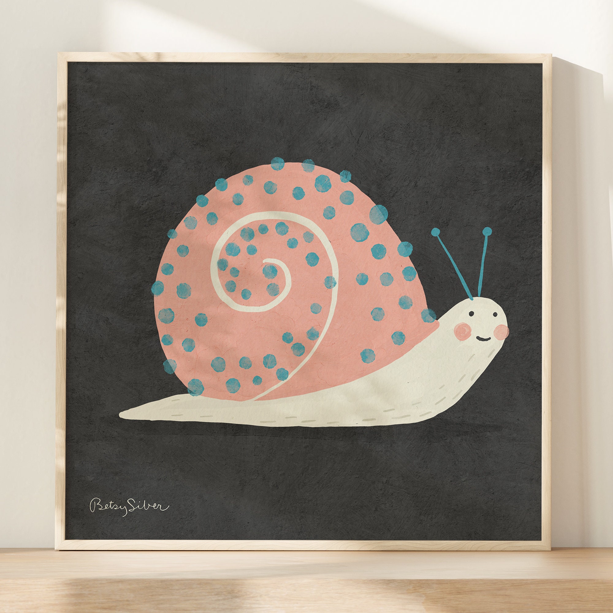 Snail Art Print | Kid Room Decor | Nursery Wall Art | Nature Wall Art ...