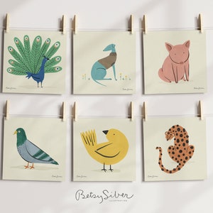 Pigeon Art Print | Kid Room Decor | Nursery Wall Art | Pigeon Wall Art ...