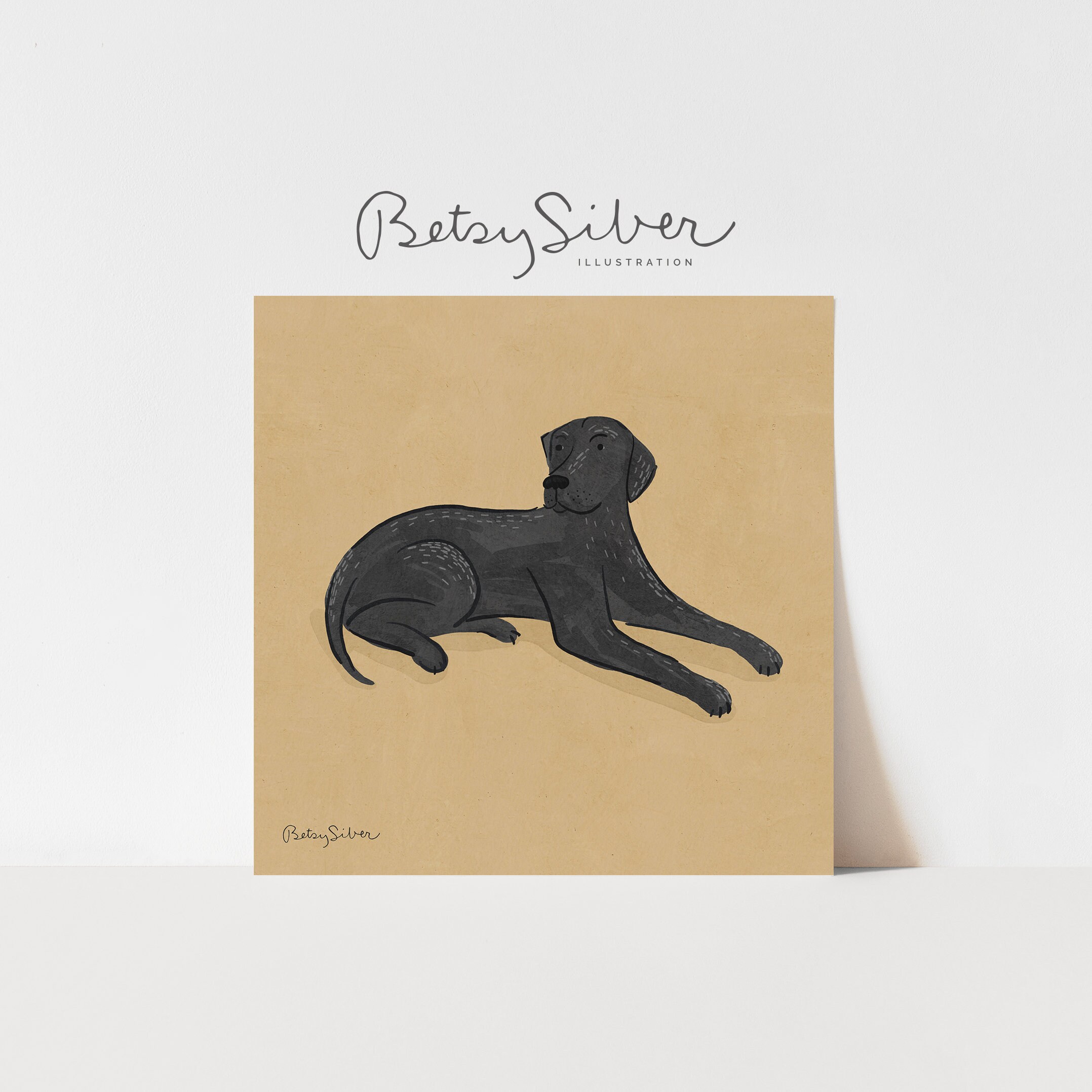 Black Lab Art Print | Kid Room Decor | Nursery Wall Art | Dog Wall Art ...