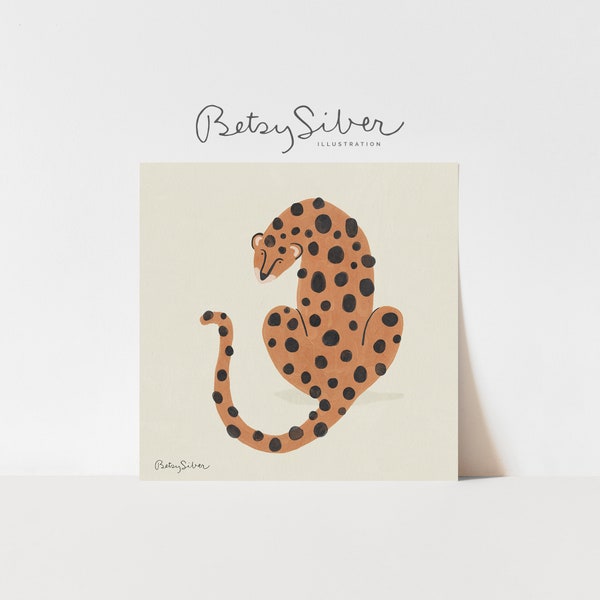 Cheetah Art Print - Etsy
