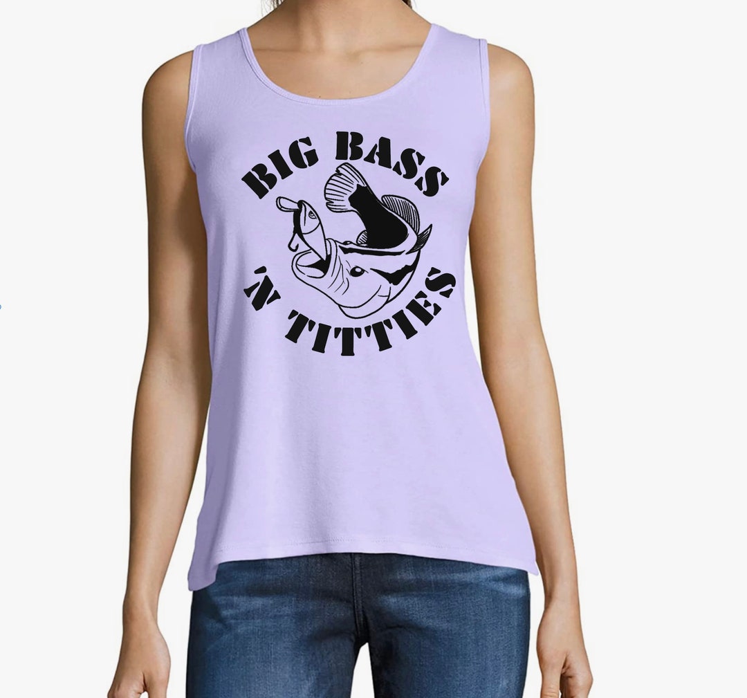 Bass Fishing Tank-top, Funny Shirt, Custom Fishing Shirt, Mother, Wife ...
