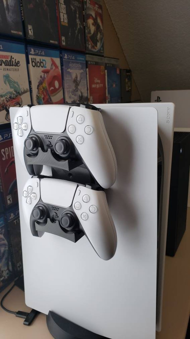 Playstation 5 Dual Controller Holder Clip Works With PS5 Slim and Full ...