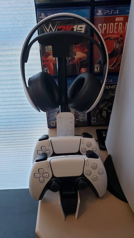 Playstation 5 Headphone Stand and Media Remote Holder for the - Etsy