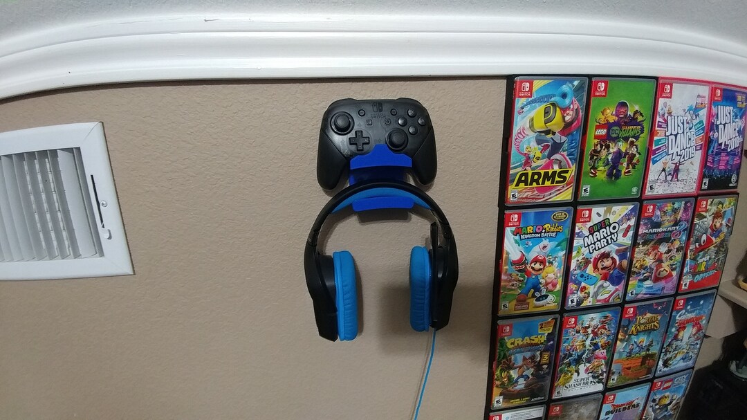 Nintendo Switch Pro Controller and Headphone Wall Mount - Etsy