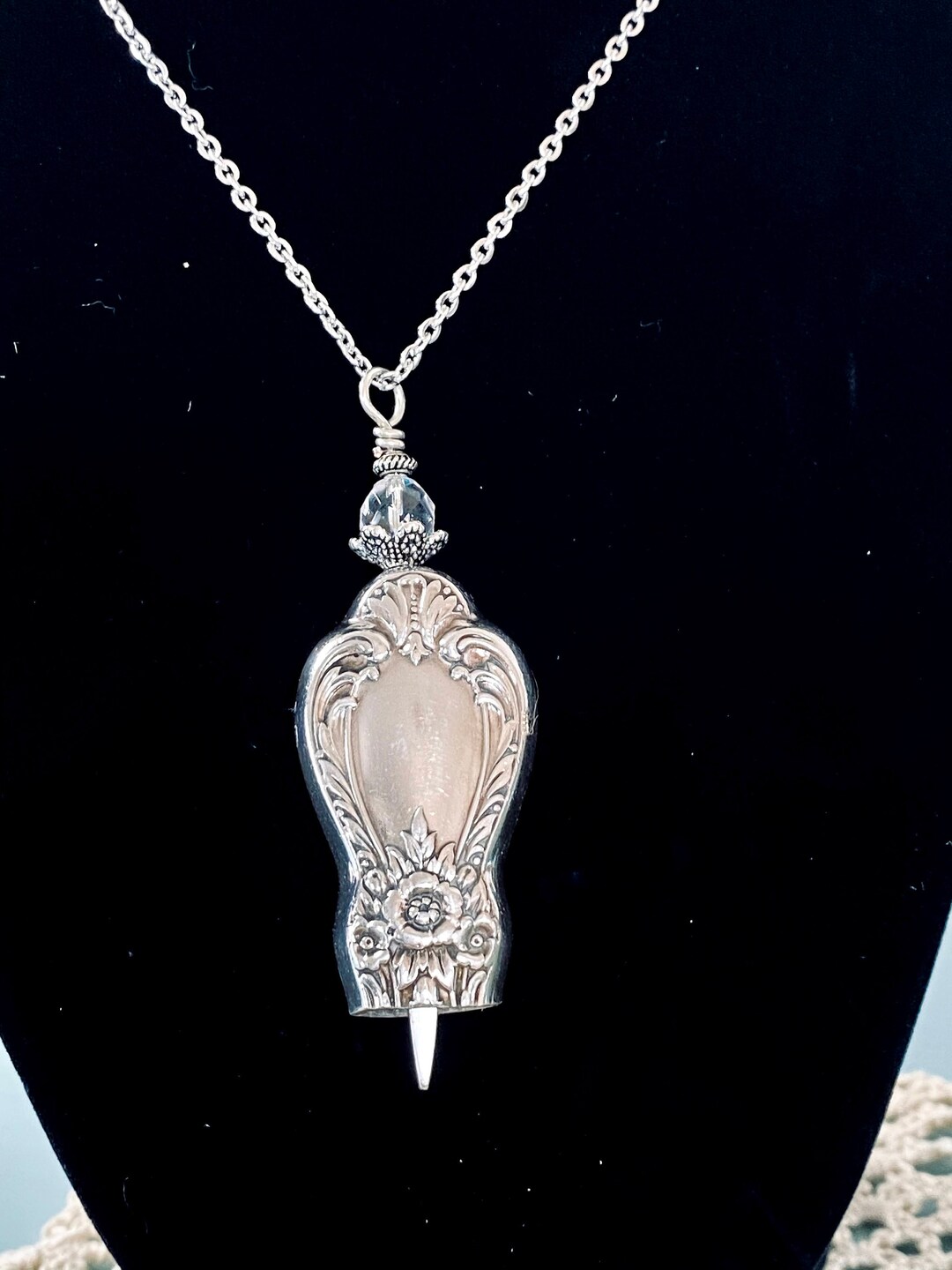 Vintage Knife Handle Bell Pendant Necklace - Etsy