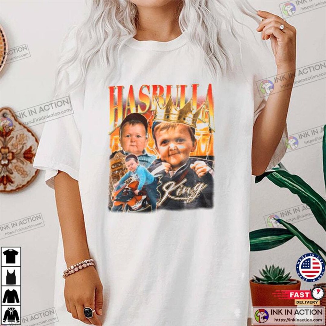 Retro King Hasbulla Shirt king Hasbulla Tshirt,hasbulla Homage Shirt ...