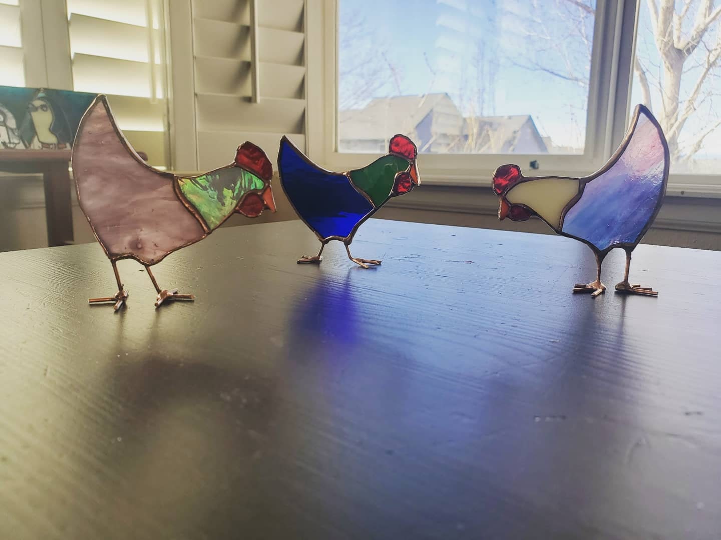 Chicken Stained Glass | Etsy