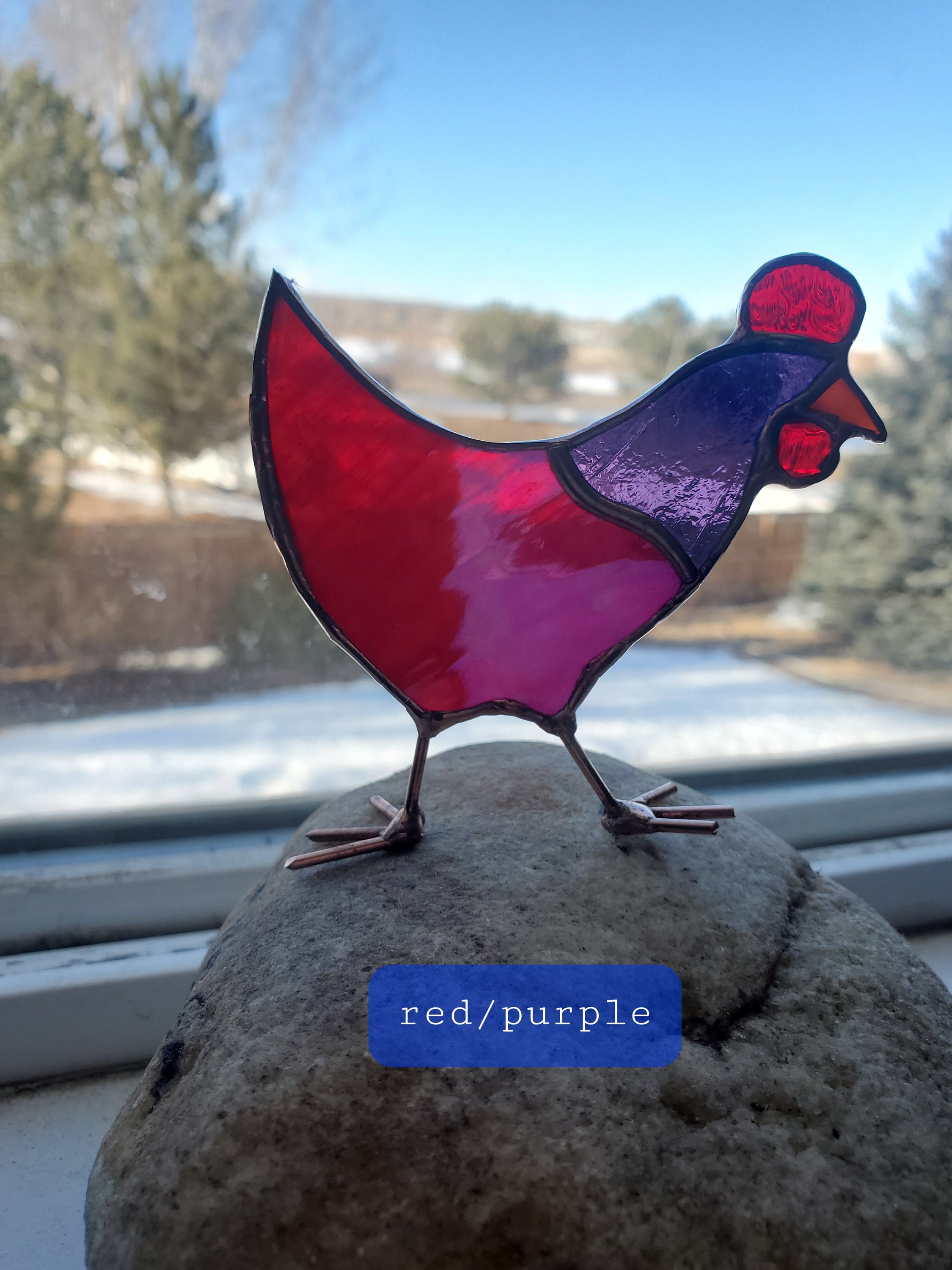 Chicken Stained Glass | Etsy