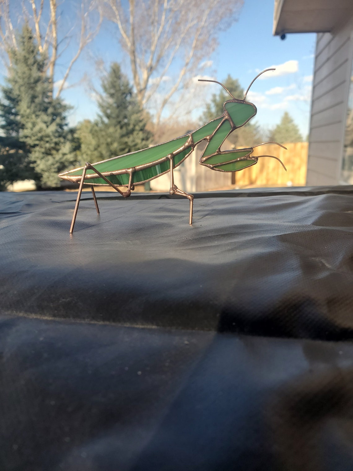 Praying Mantis Stained Glass Freestanding | Etsy