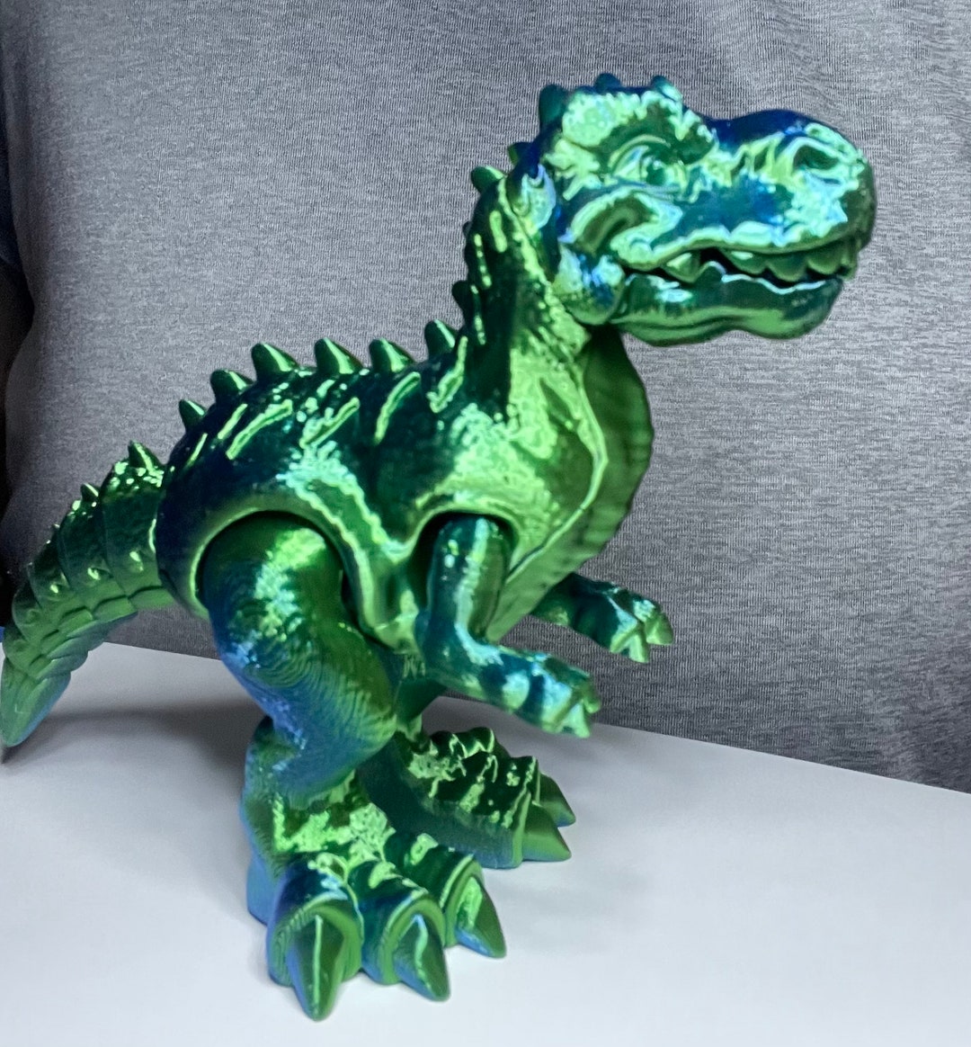 3D Printed Flexible T-rex Dinosaur - Etsy