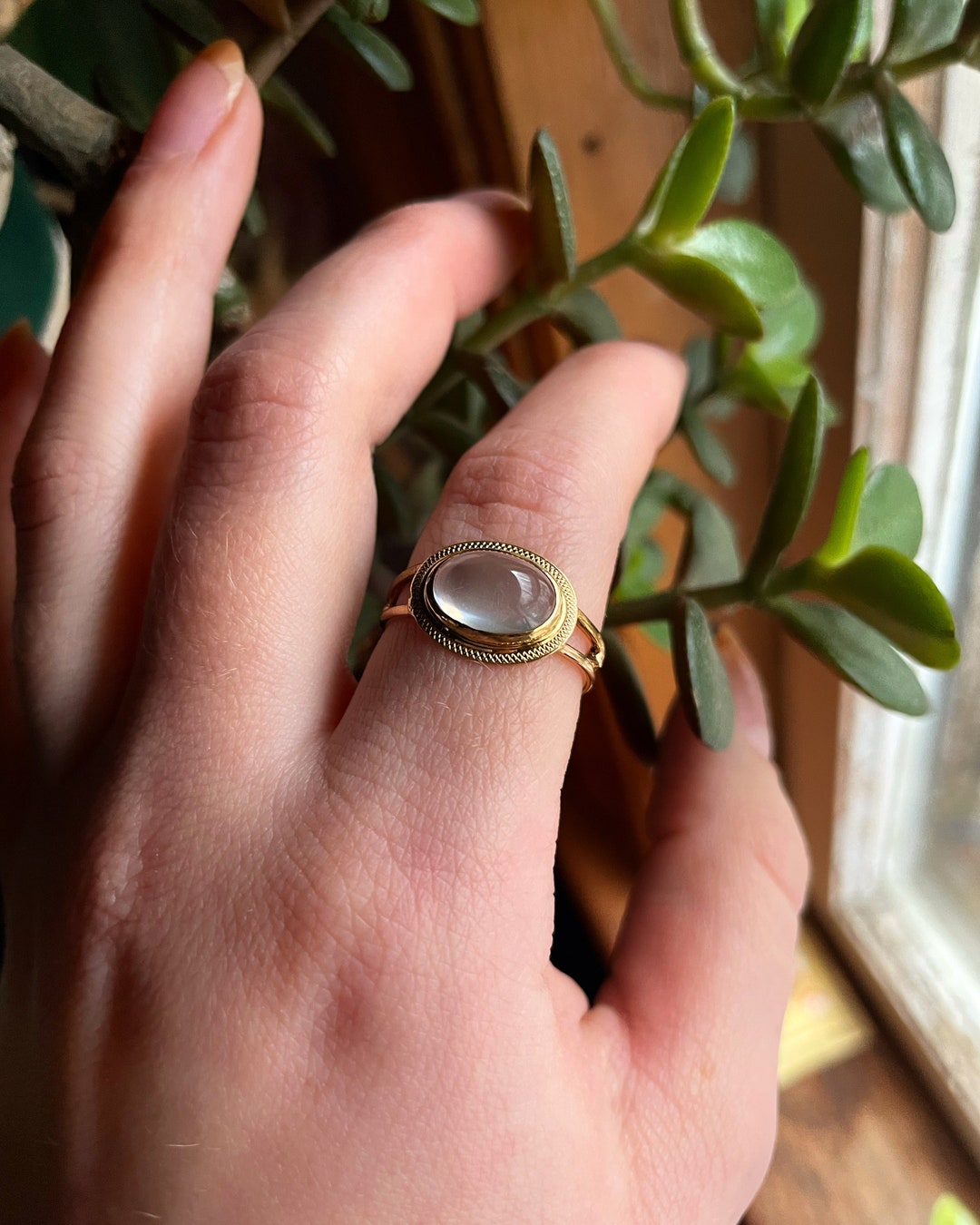 Antique Moonstone Stick Pin Conversion - Etsy