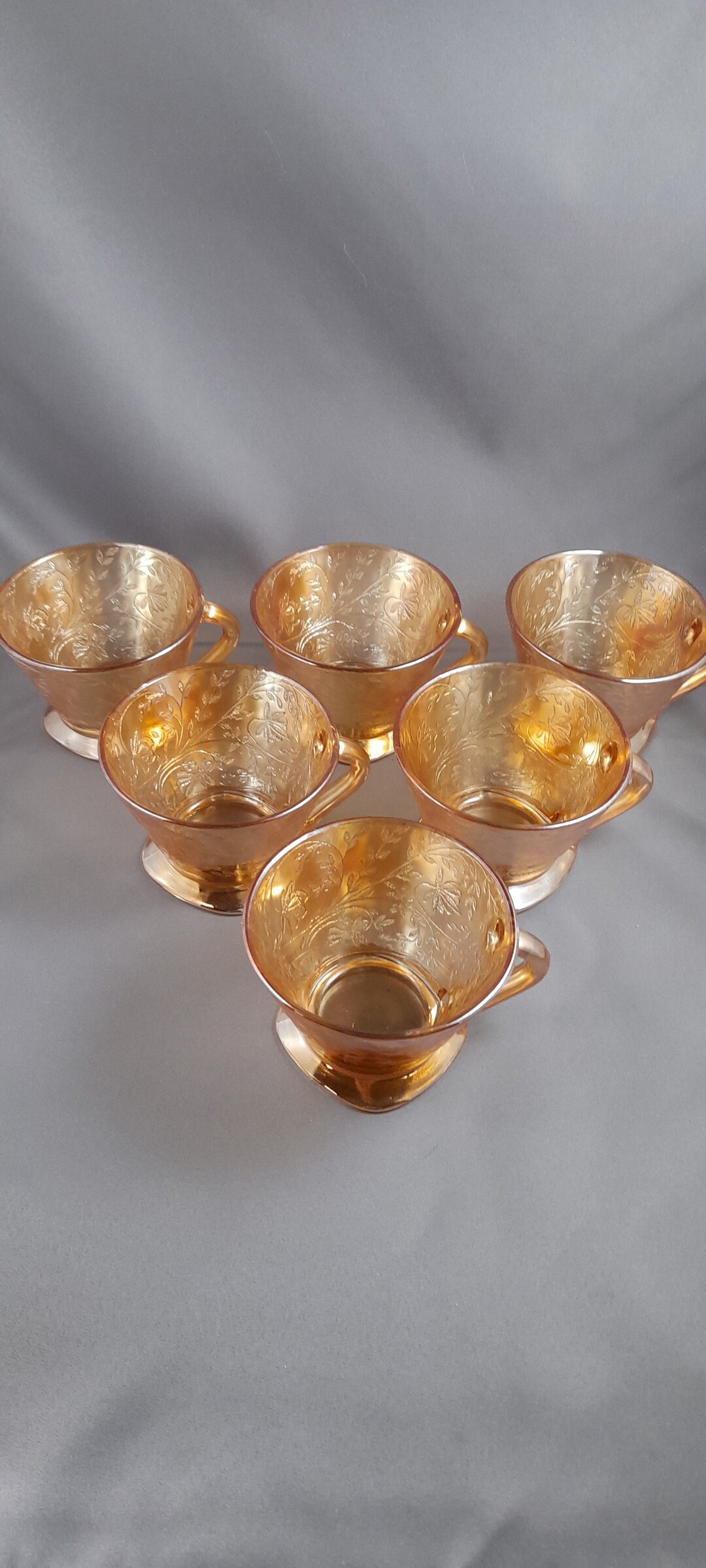 Antique Jeannette Floragold "louisa" Tea Cup - Lot of 6 - Etsy