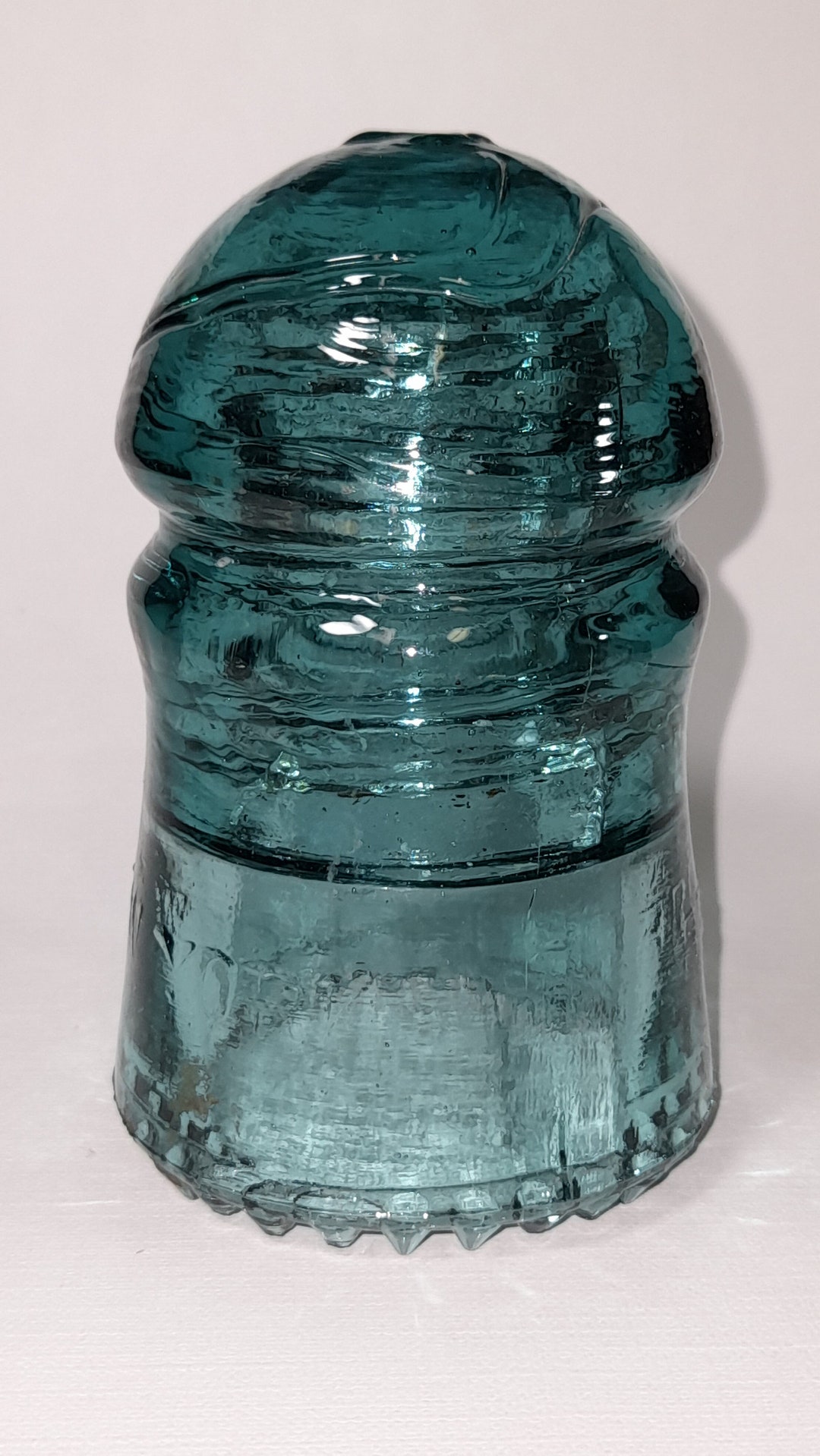 Antique/vintage Brookfield Glass Aqua Blue Insulator - Etsy