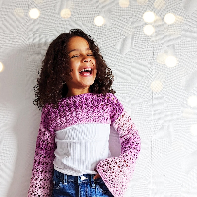 Crochet Sleeve Bell Shrug - Etsy