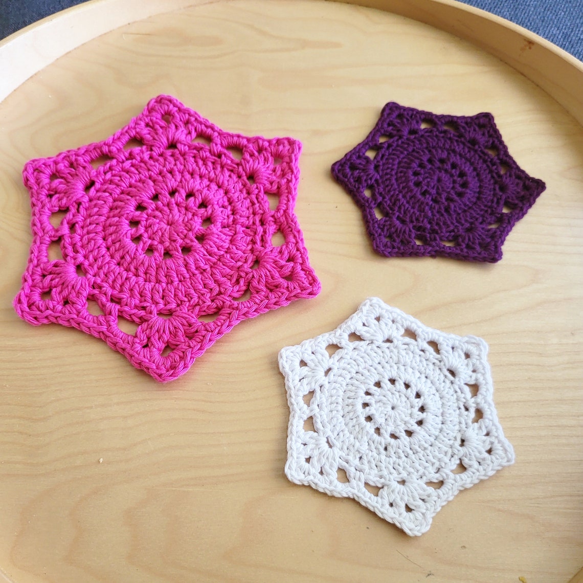 PATTERN ONLY Crochet Sundance Coaster. 2 Sizes Mug and Bowl - Etsy ...