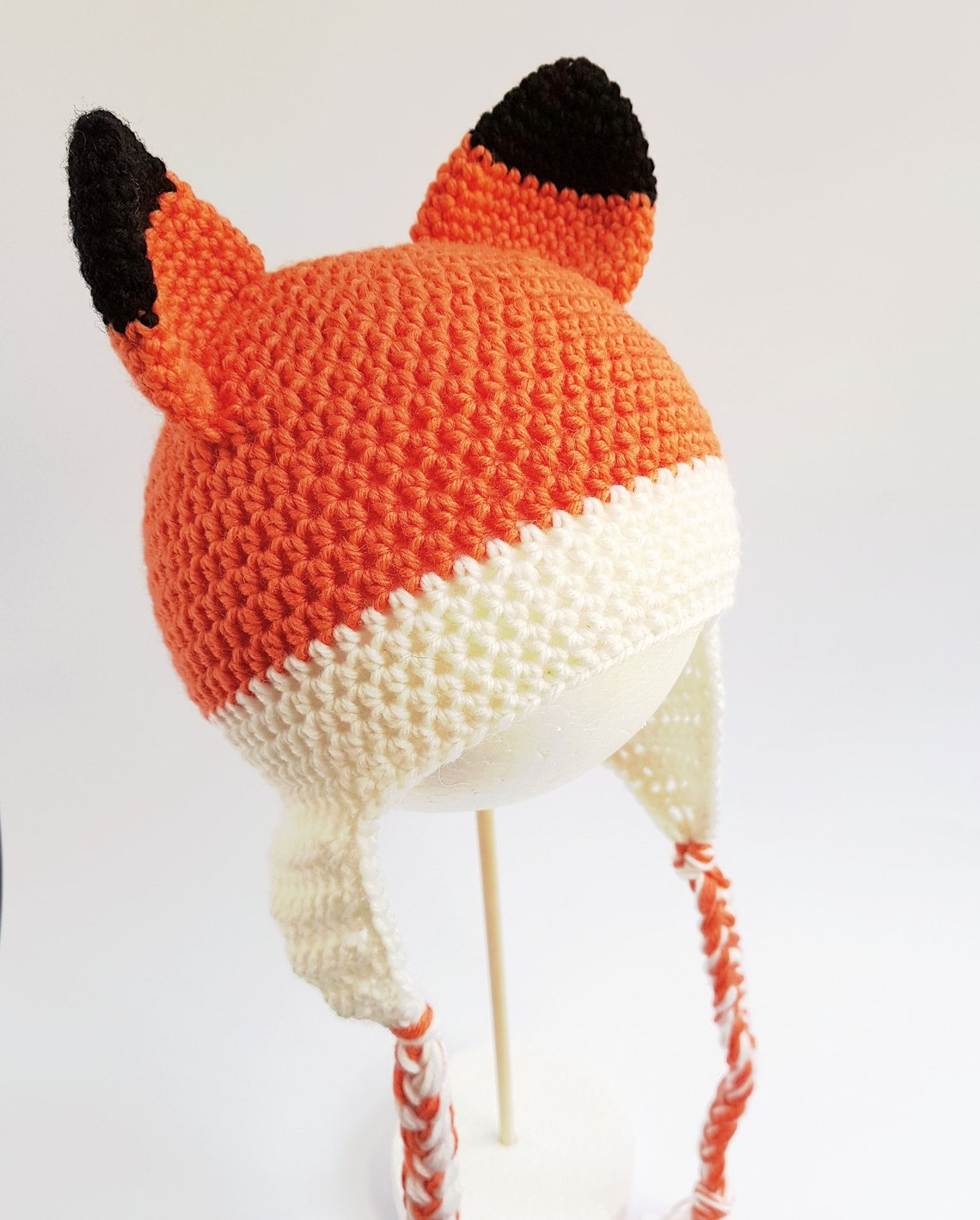 PATTERN ONLY - Toddler/child Fox Beanie/beanie Crochet Pattern/fox ...