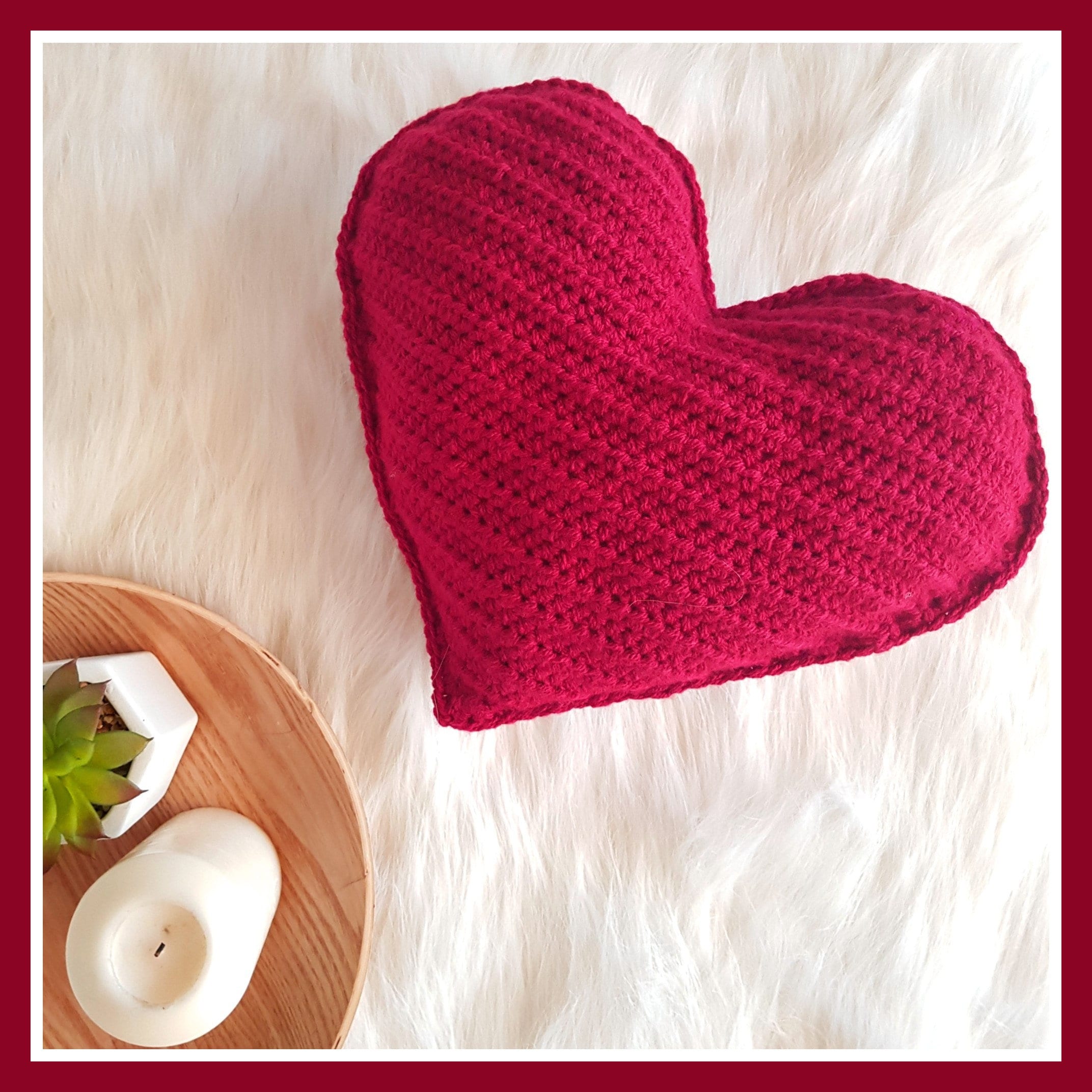 PATTERN ONLY Crochet Heart Pillow Pattern. DIY Nursery | Etsy