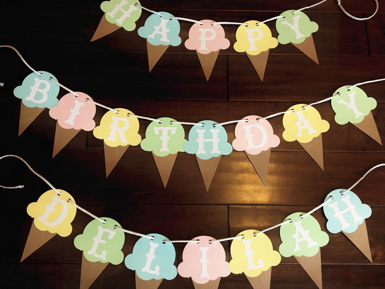 Ice Cream Banner/ Ice Cream Birthday Banner/ Ice Cream Party/ - Etsy