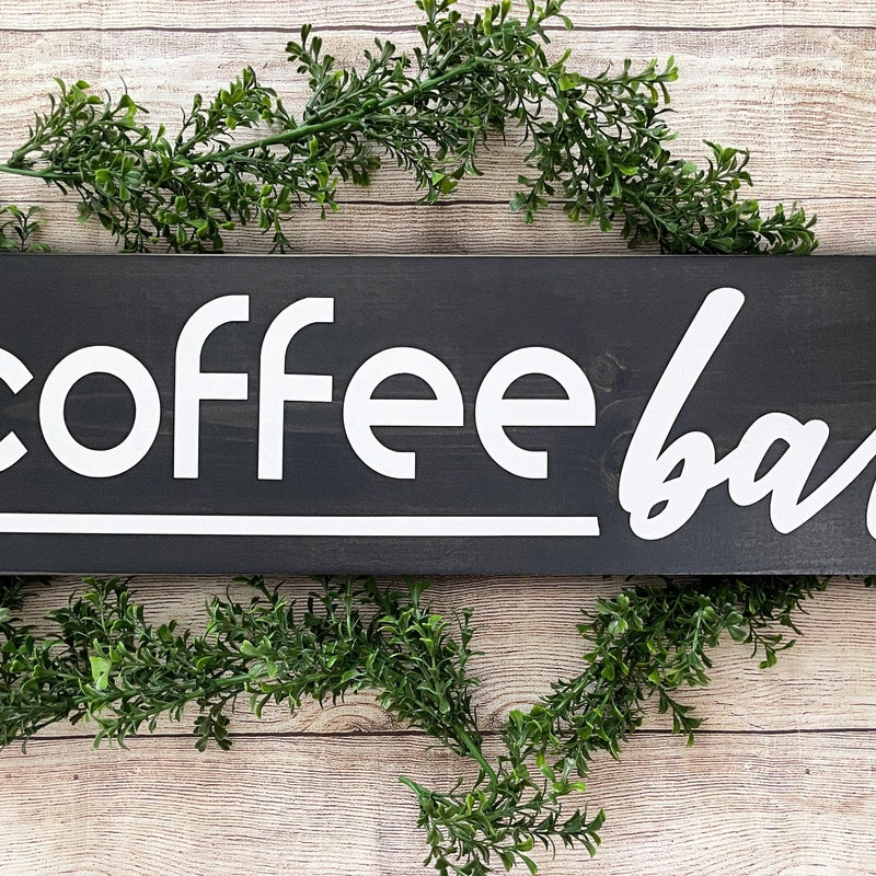 Wooden Coffee Sign - Etsy