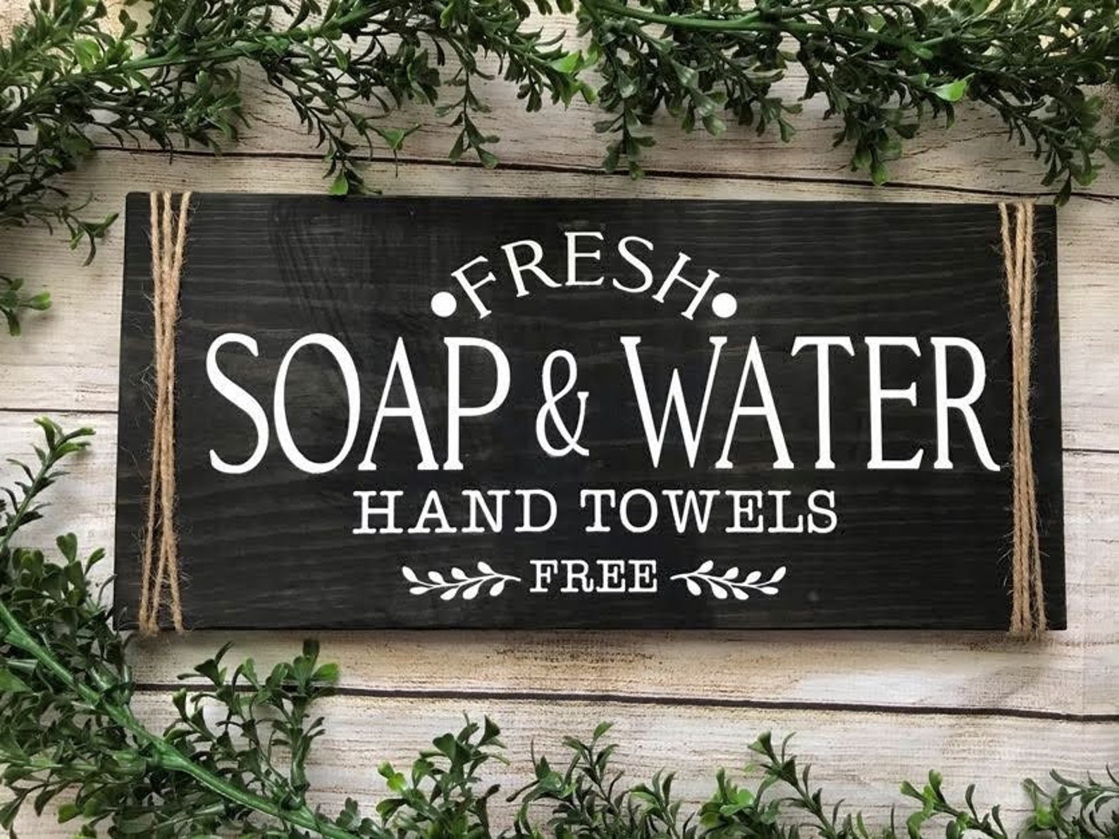 Bathroom Decor Wash Your Hands Hand Towels - Etsy