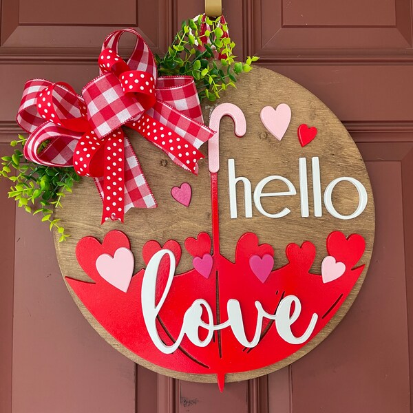 Valentine Door Decor - Etsy