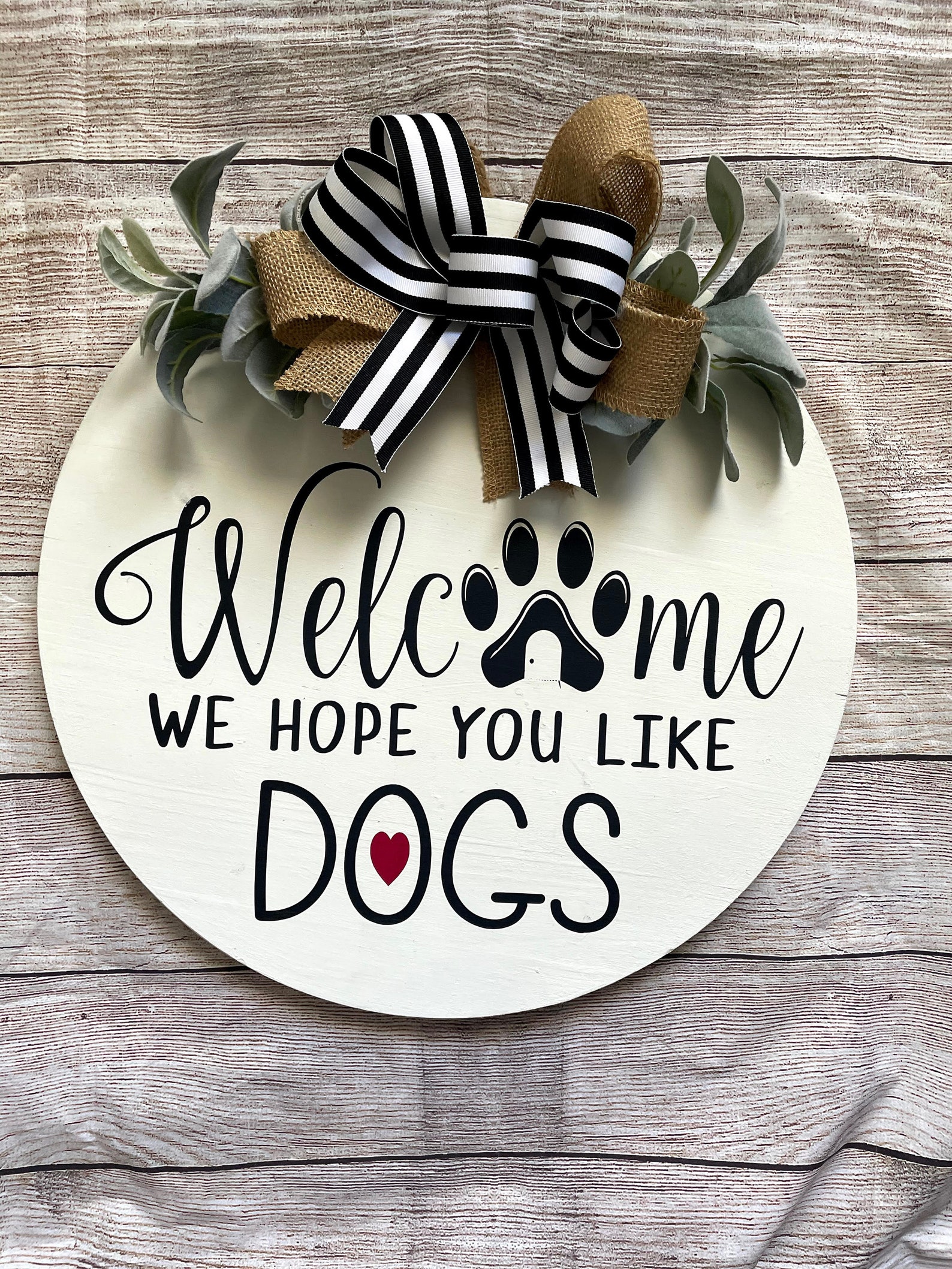 Front Door Decor Welcome Sign Front Door Welcome Dog Sign - Etsy