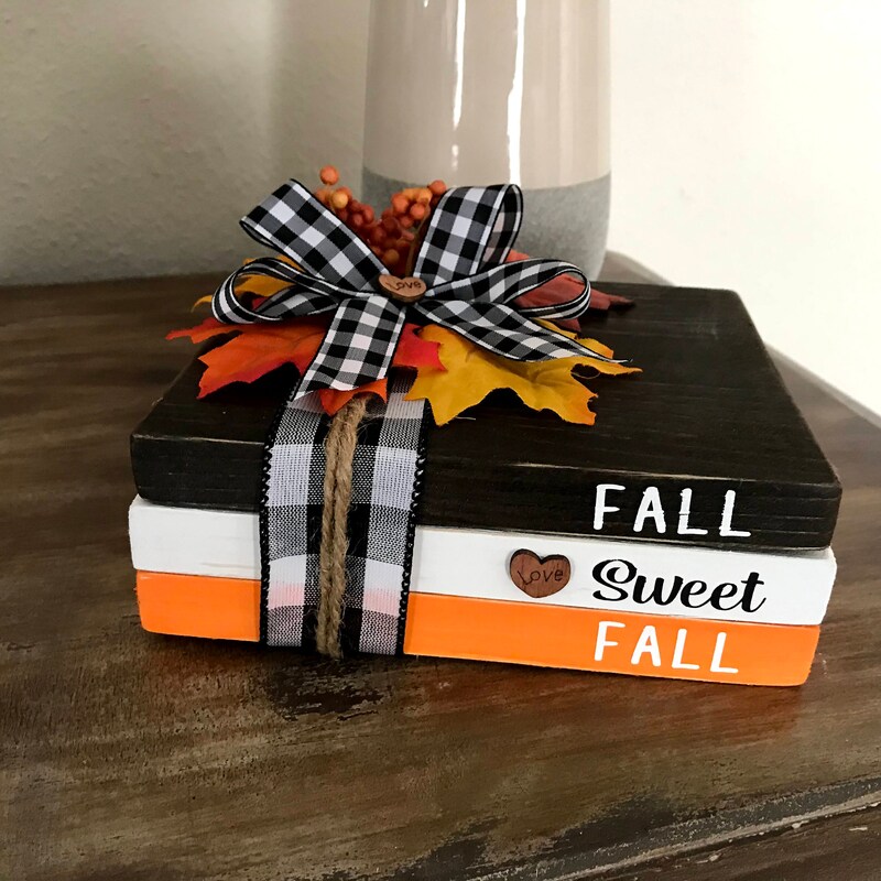 Fall Book Stack - Etsy