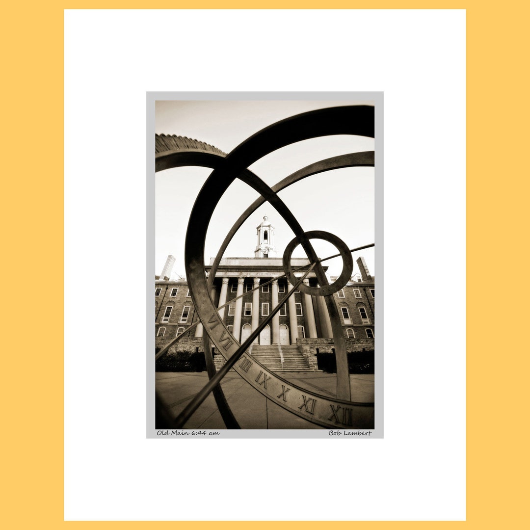 Old Main Photo at Penn State Hand Signed, Matted, Titled & Available in ...