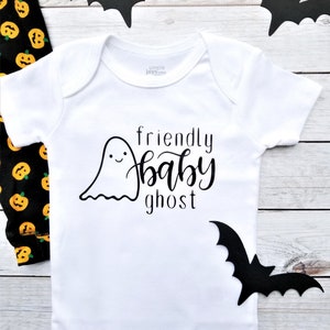 Friendly Baby Ghost Bodysuit Halloween Ghost Costume Baby - Etsy