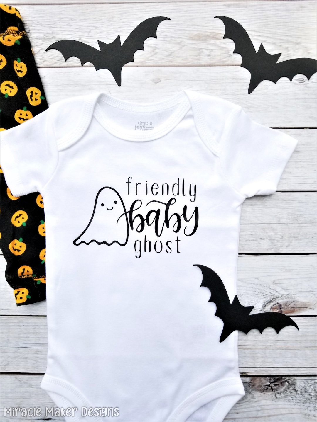 Friendly Baby Ghost Bodysuit Halloween Ghost Costume Baby - Etsy