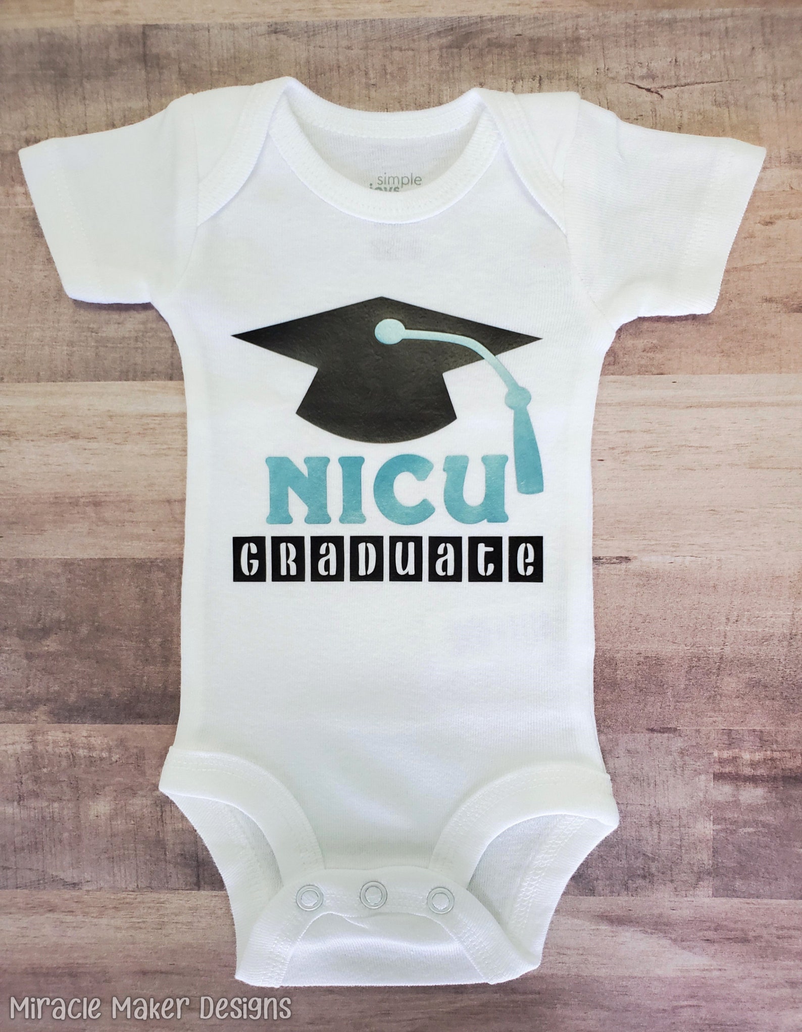 NICU Graduate Cap and Tassel Bodysuit Personalized NICU - Etsy