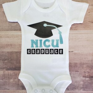 NICU Graduate Cap and Tassel Bodysuit, Personalized NICU Coming Home ...